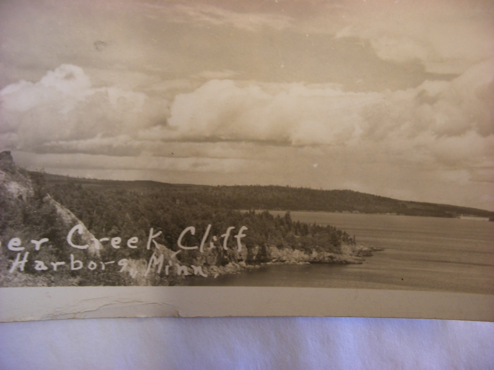 Real Photo Postcard RPPC Silver Creek Cliff Two Harbors Minnesota MN ...
