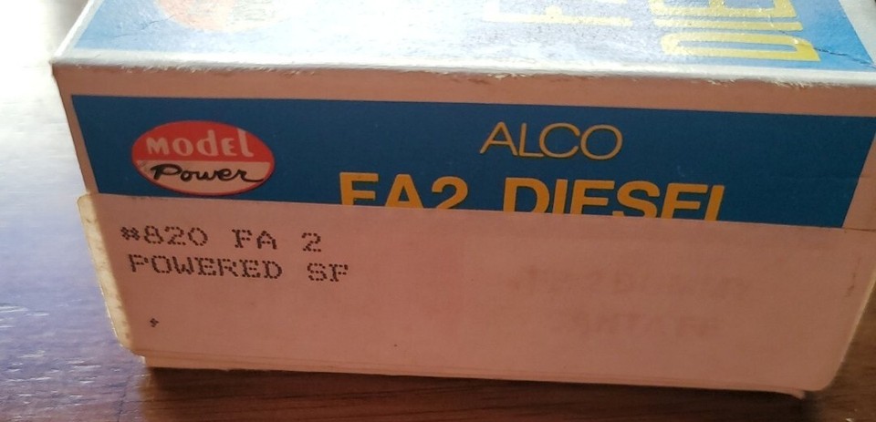 MODEL POWER HO-scale ALCO FA2 DIESEL SANTA FE ATSF POWERERED LOCOMOTIVE ...
