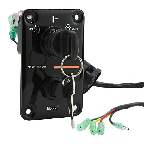 Switch Panel Outboard Single Engine Key Switch Panel Assembly On-Off ...