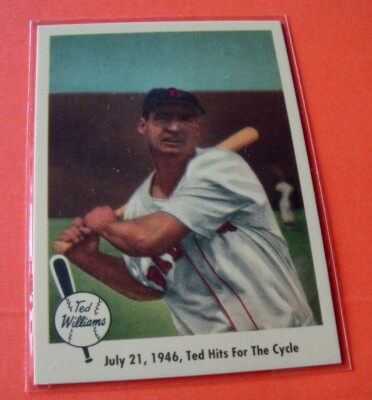 2004 Fleer mint #29 TED WILLIAMS "1946 HITS CYCLE" 296/406 RED SOX 1959 ...