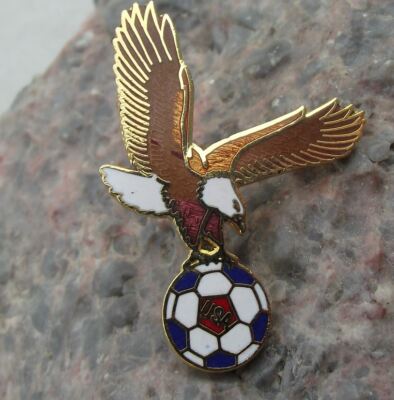 Soccer USA American Eagle Football Red White Blue Shield Ball Sports ...