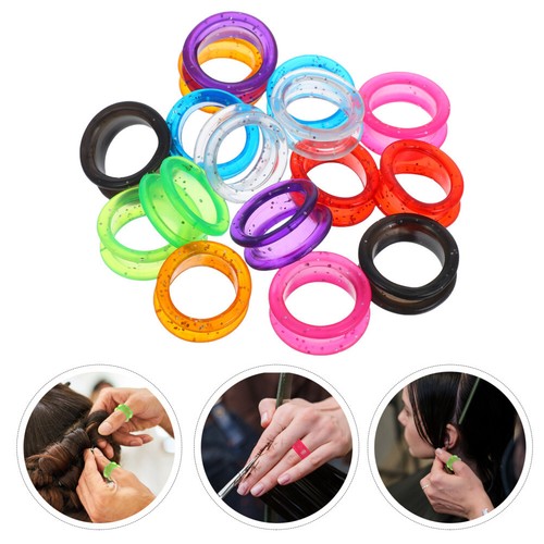 16PCS Ring Rings Shear Finger Inserts Scissors Callus Prevention ...
