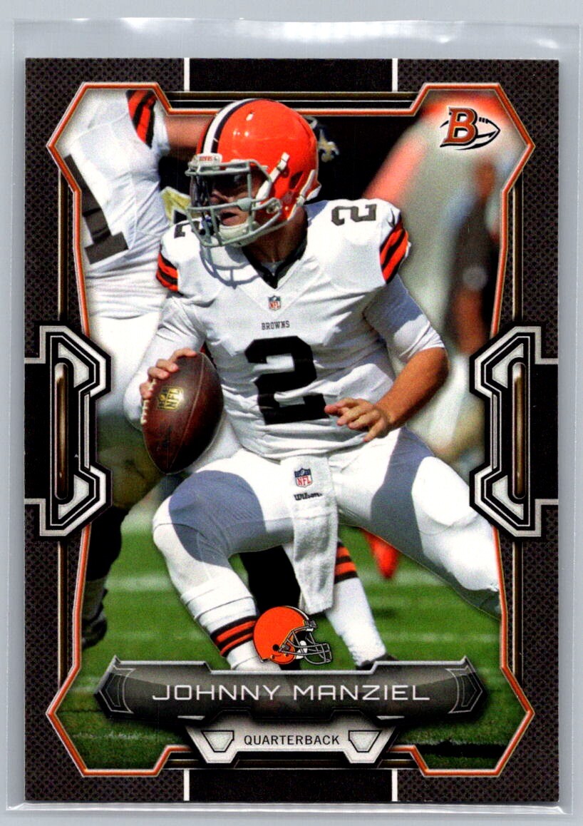 2015 Bowman #25 Johnny Manziel Veterans Black | eBay