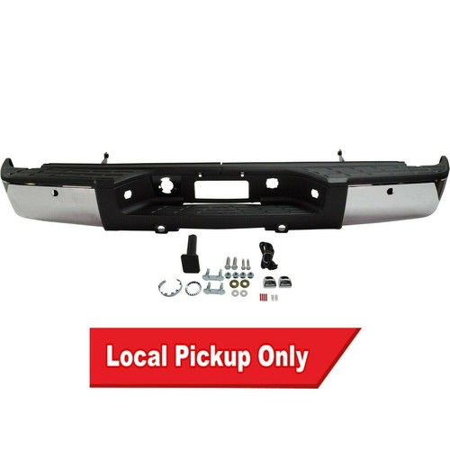 New Rear Chrome Step Bumper W/ Sensor For 07-13 Chevrolet Silverado ...