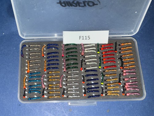 TACKY FLY BOX - WITH APPROX 150 SMALL TROUT FLIES F117 | eBay UK