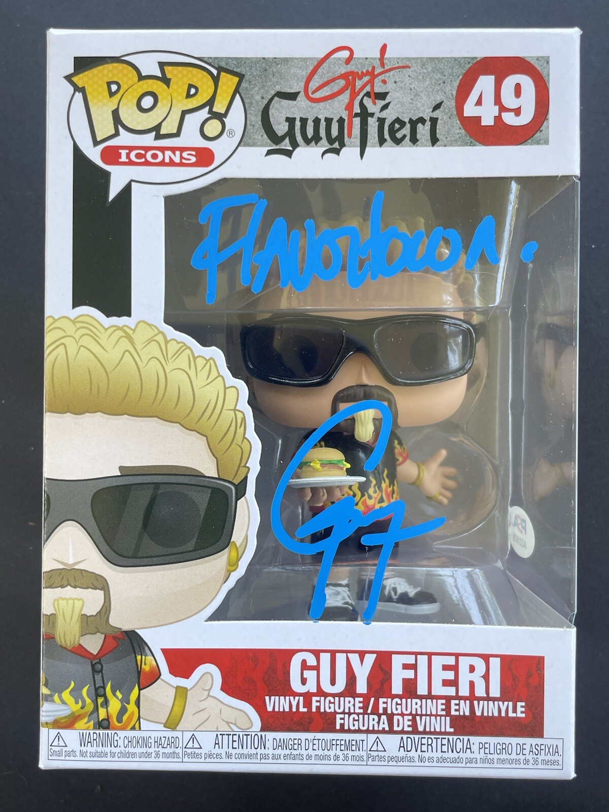 Guy Fieri Signed Autographed Funko Pop #49 Flavortown DDD Diners Psa ...