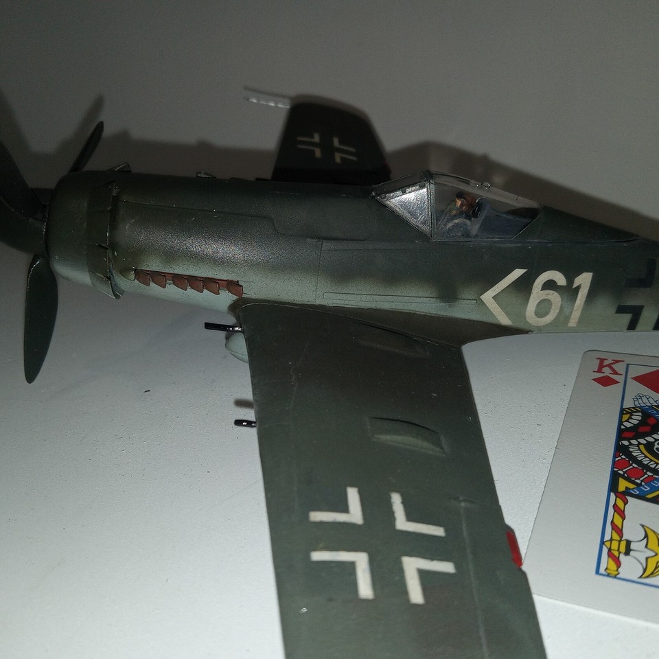 WW2 German Focke-Wulf 190d 'DORA' Fighter Plastic Airplane Model Built ...