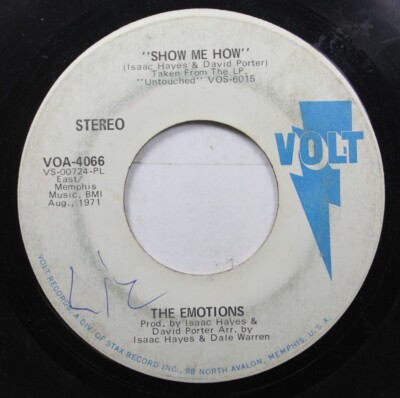 Soul Promo 45 The Emotions - Show Me How / Show Me How On Volt | eBay