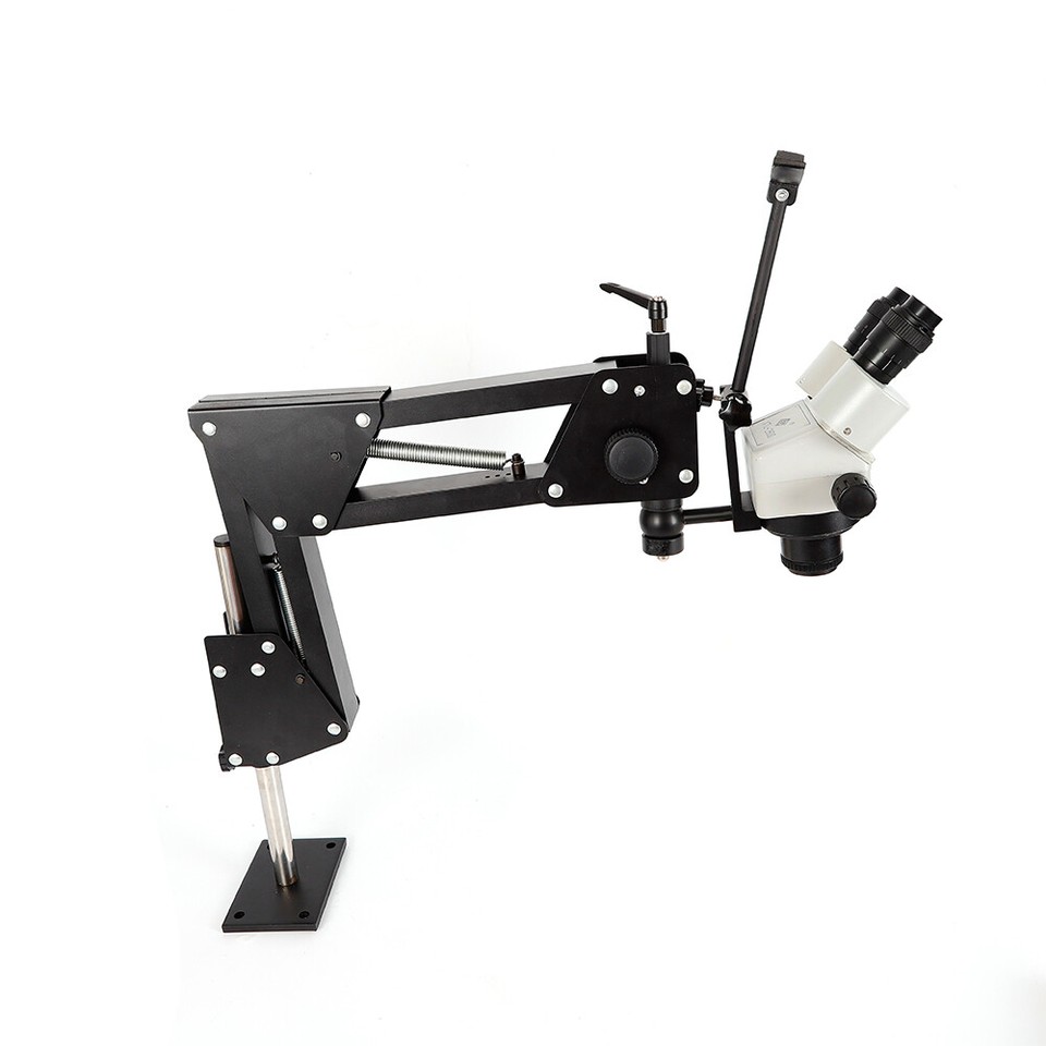 7x-45x Zoom Micro Inlaid Mirror Multi-directional Microscope+Stand ...