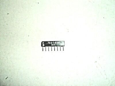 180 Ohm 8 Pin SIP (single inline package) Resistor (New Old Stock)(QTY ...