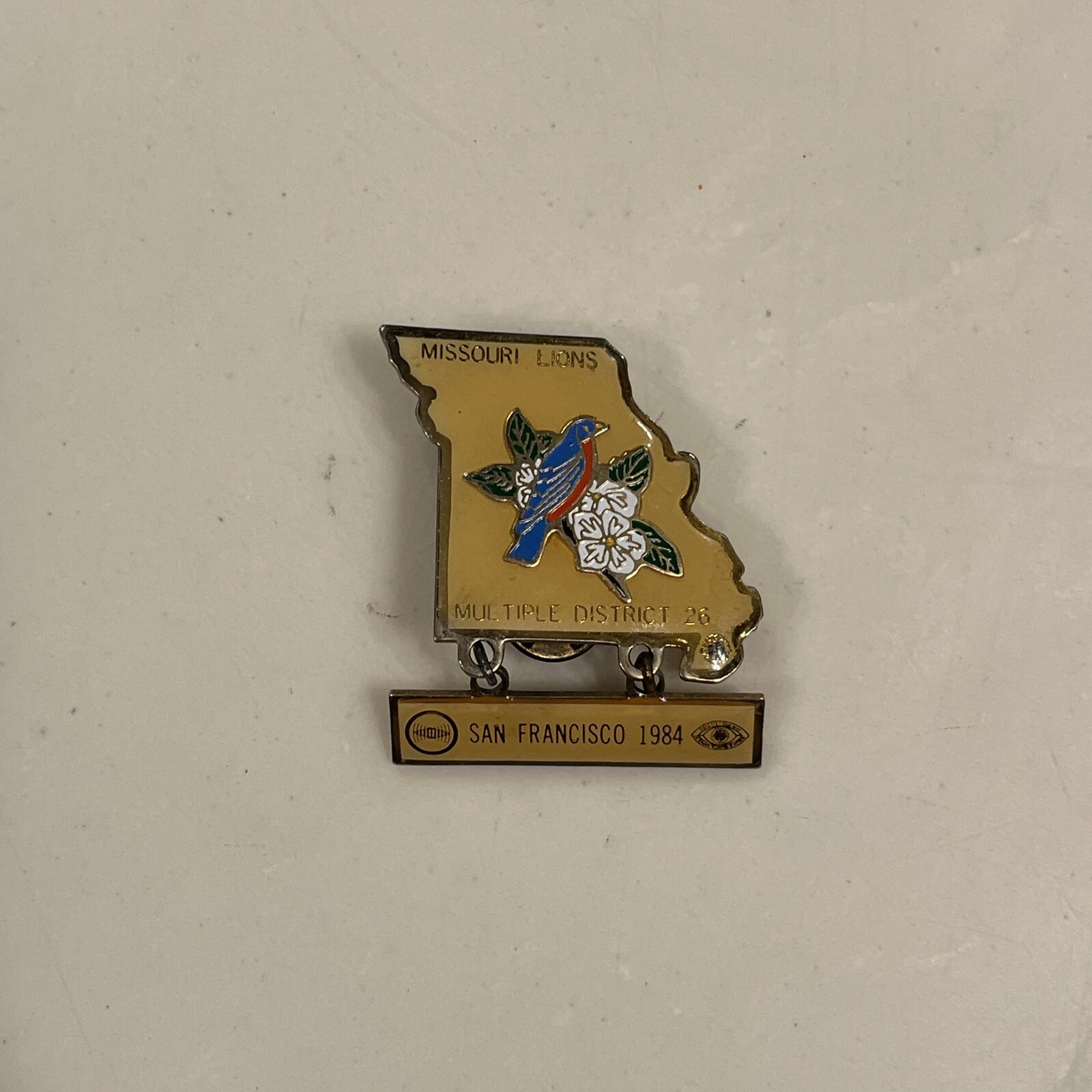 Missouri Lions Multiple District 26 San Francisco 1984 Metal Pin ...