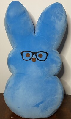 23” Jumbo Blue Peeps with Glasses Plush Easter PEEP | eBay