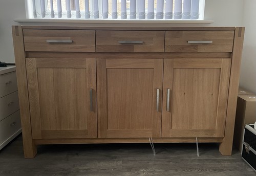Solid Oak Large Sideboard NEW UNBOXED | eBay UK