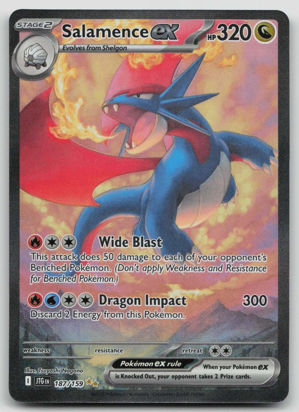 Salamence ex 2025 Scarlet & Violet: Journey Together #187/159 Special ...