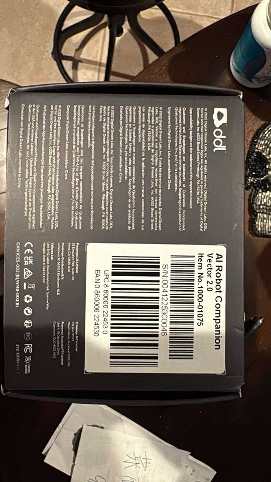 Anki Digital Dream Labs Vector AI Robot Companion 2.0 DDL 1000-01075 | eBay