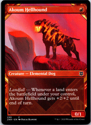 Akoum Hellhound (Showcase) - Zendikar Rising #299 NM | eBay