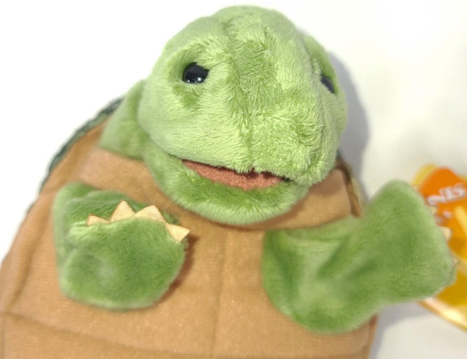 NWT Folkmanis Tortoise Turtle Hand Puppet Pretend Stuffed Animal Plush ...