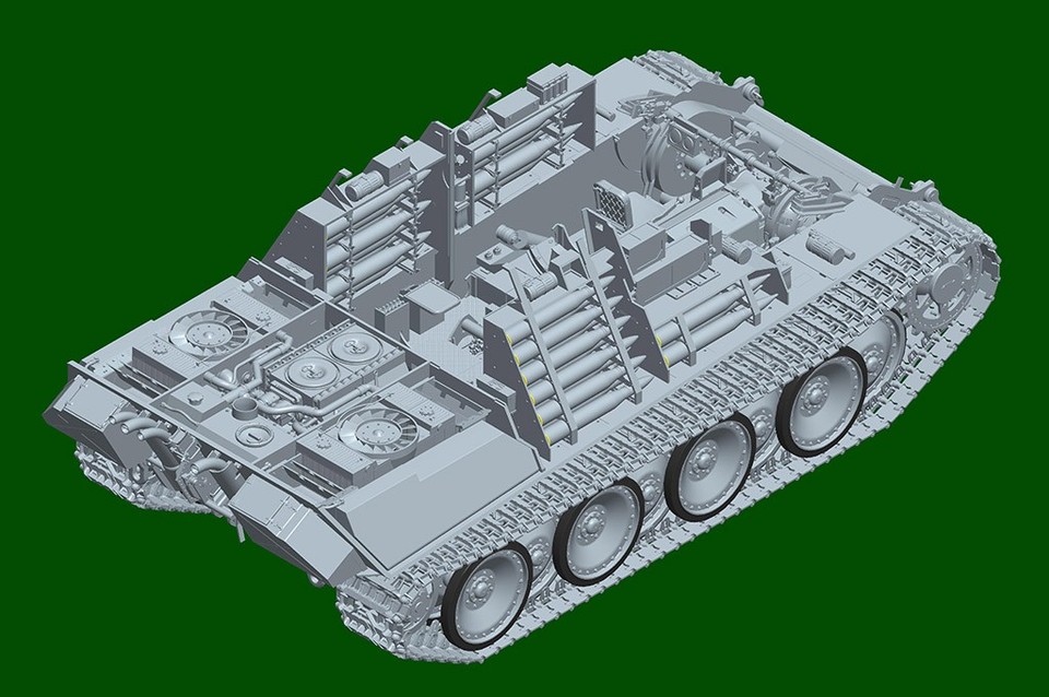 Trumpeter 934 Sd.Kfz. 173 Jagdpanther Early Version 1/16 Scale Plastic ...