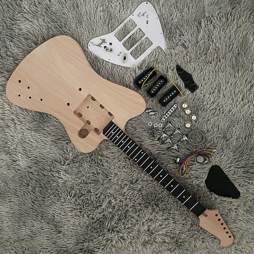 Unfinished Non-Firebird Electric Guitar DIY Mahogany Body Kit Free ...