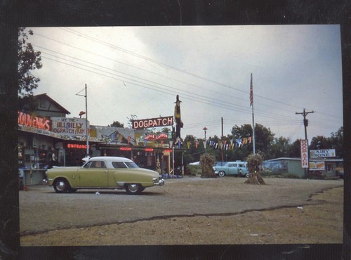 LAKE OZARK MISSOURI DOGPATCH TOURIST ATTRACTION OLD CARS POSTCARD COPY ...