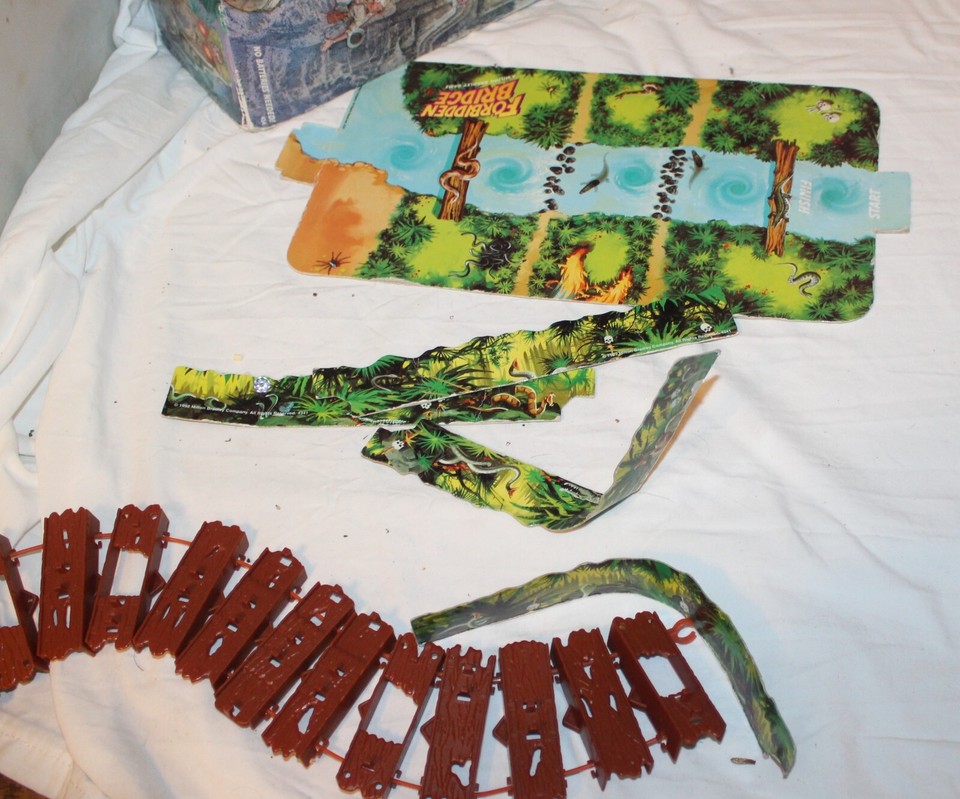 VTG Forbidden Bridge Milton Bradley 1992 Original Board Game WORKS 94% ...