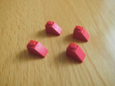 Lego 4 x 3040b Slope Brick 45 2 x 1 Red (304021 4121934) | eBay UK