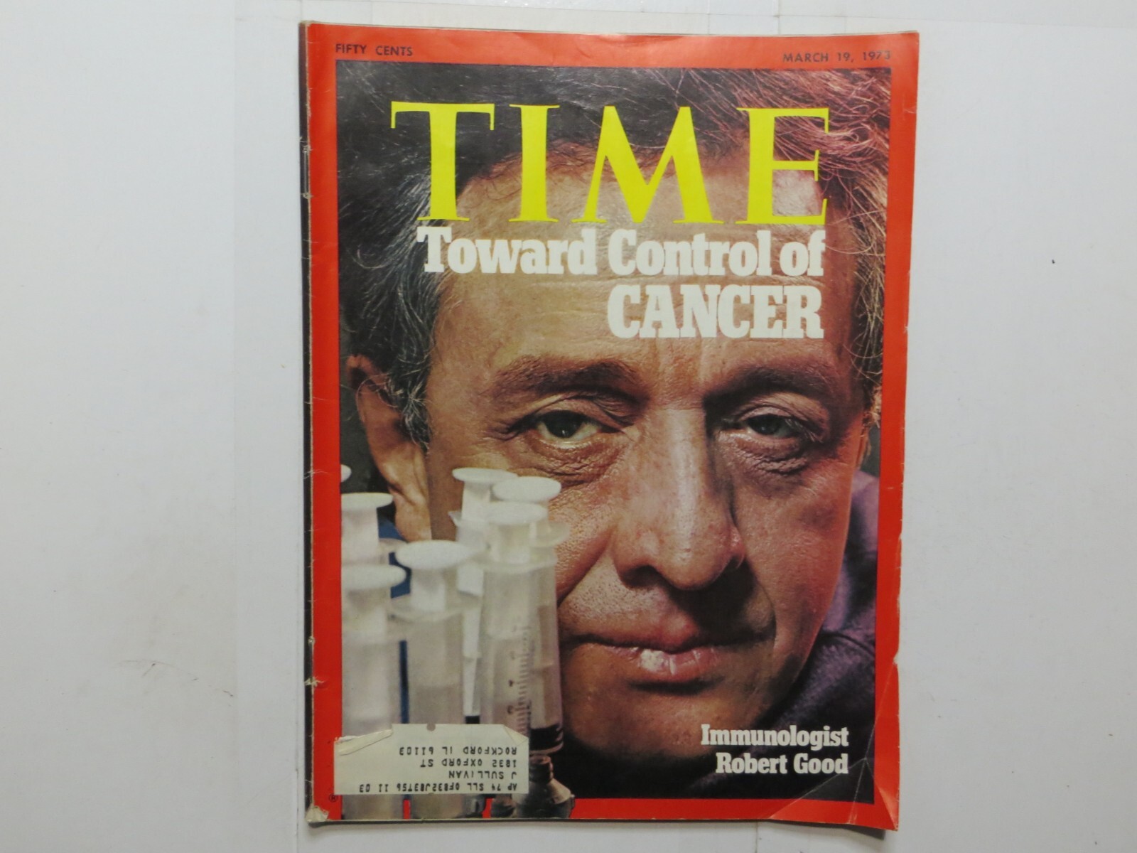 Time Magazine March 19, 1973- Immunologist Robert Good 1Mx2 | eBay