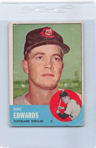 1963 Topps #296 Doc Edwards Indians VG *4115 | eBay