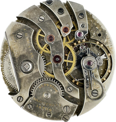 Antique 41mm CH Meylan Superior 21 Jewel Manual Pocket Watch Movement ...