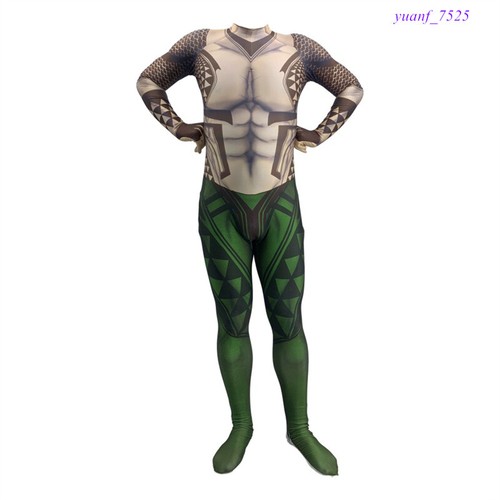 Tattoo Aquaman Atlantis Costume Cosplay Jumpsuit Stage Performance ...