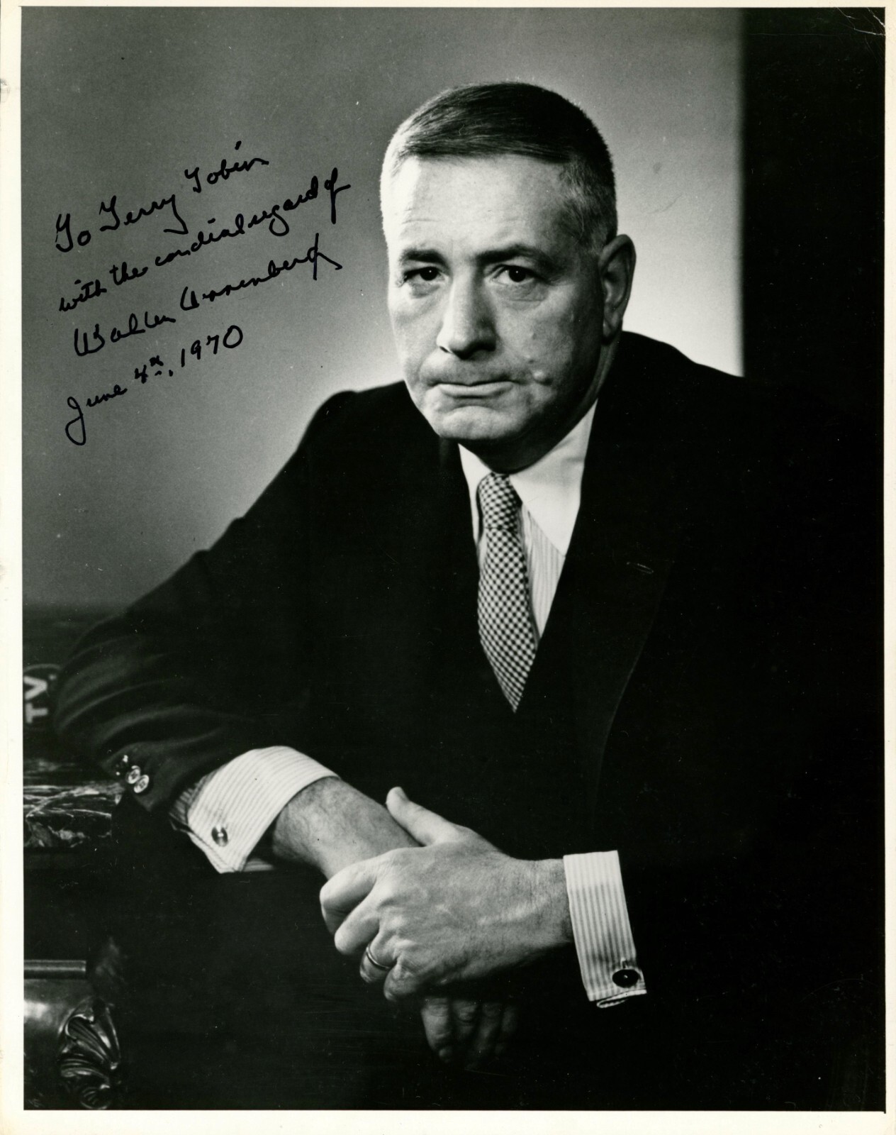 Walter Annenberg Signed Photo | eBay