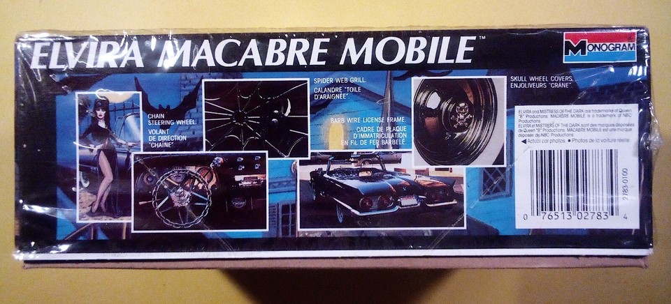 Elvira Macabre Mobile 1988 Monogram 1/24 Model Kit - 58 T-BIRD #2783 ...