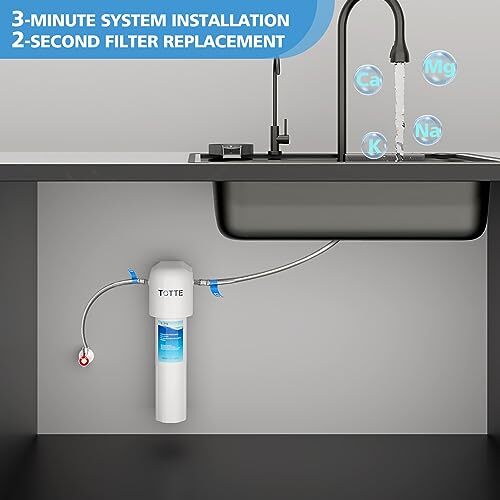 Under Sink Drinking Water Filter System, 22000 Gallons, 0.5 Micron ...