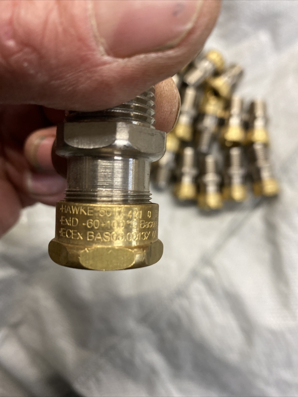 New Hawke Group II Cable Glands 501/421 Size A 1/2” NPT Brass | eBay
