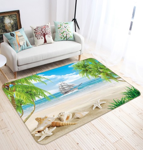 3D Beach Conch Shell ZHUA3699 Game Non Slip Rug Mat Photo Carpet Amy | eBay