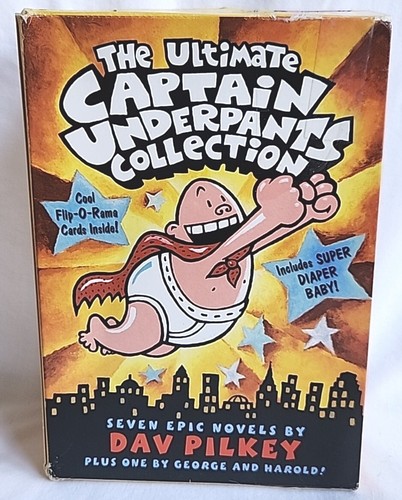 The Ultimate Captain Underpants Collection by Dav Pilkey - 8 Book Box ...