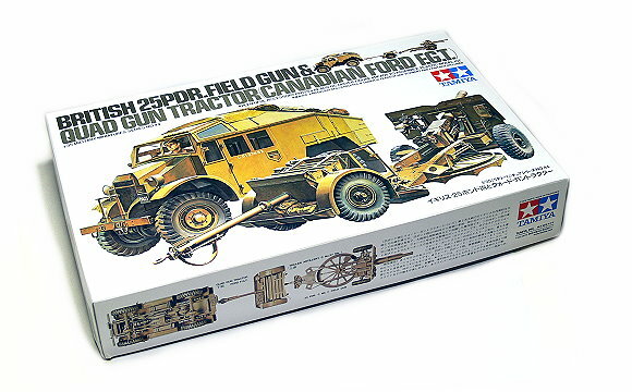 Tamiya 35044 1/35 Model Kit British Army 25 Pounder PDR Field & Quad ...