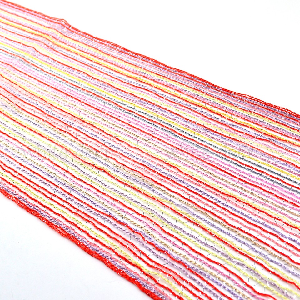 12 PCs Wholesale Women Crochet Bling Shine Thread Multi Color Knitted ...