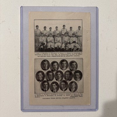 1913 Savannah GA & Columbus GA Baseball Team Pictures Antique Spalding ...