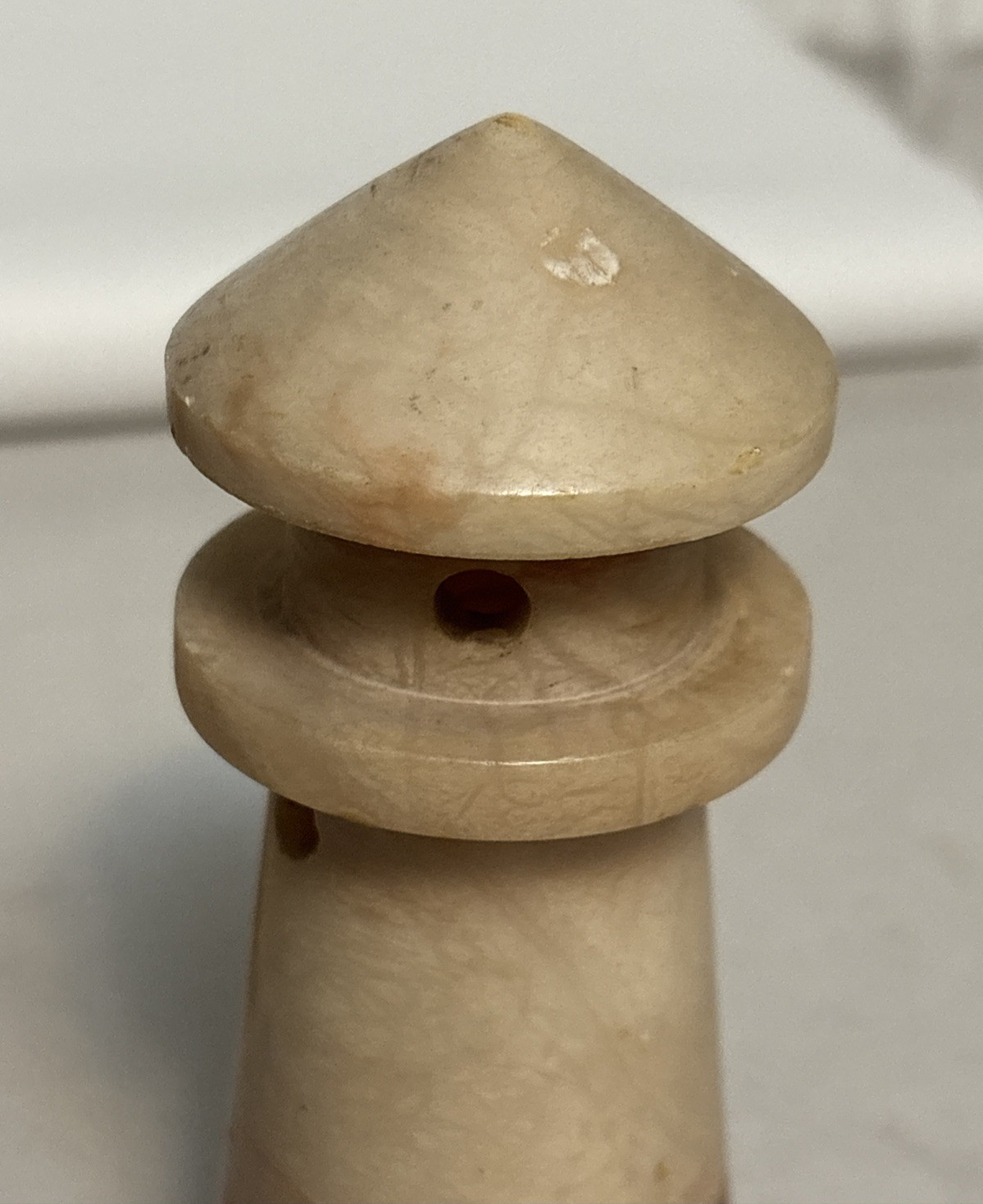Vintage Alabaster Lighthouse Lamp Night Light Cream Beige 7” | eBay