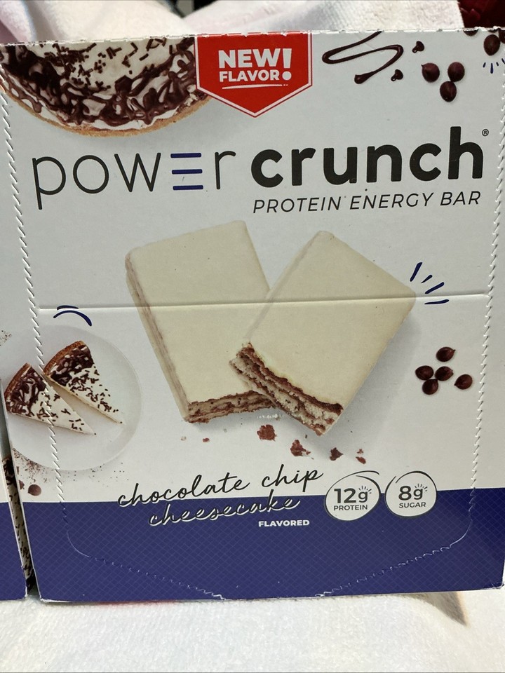 Power Crunch Protein Energy Chocolate Chip Cheesecake 12 Bars lot of 2 ...