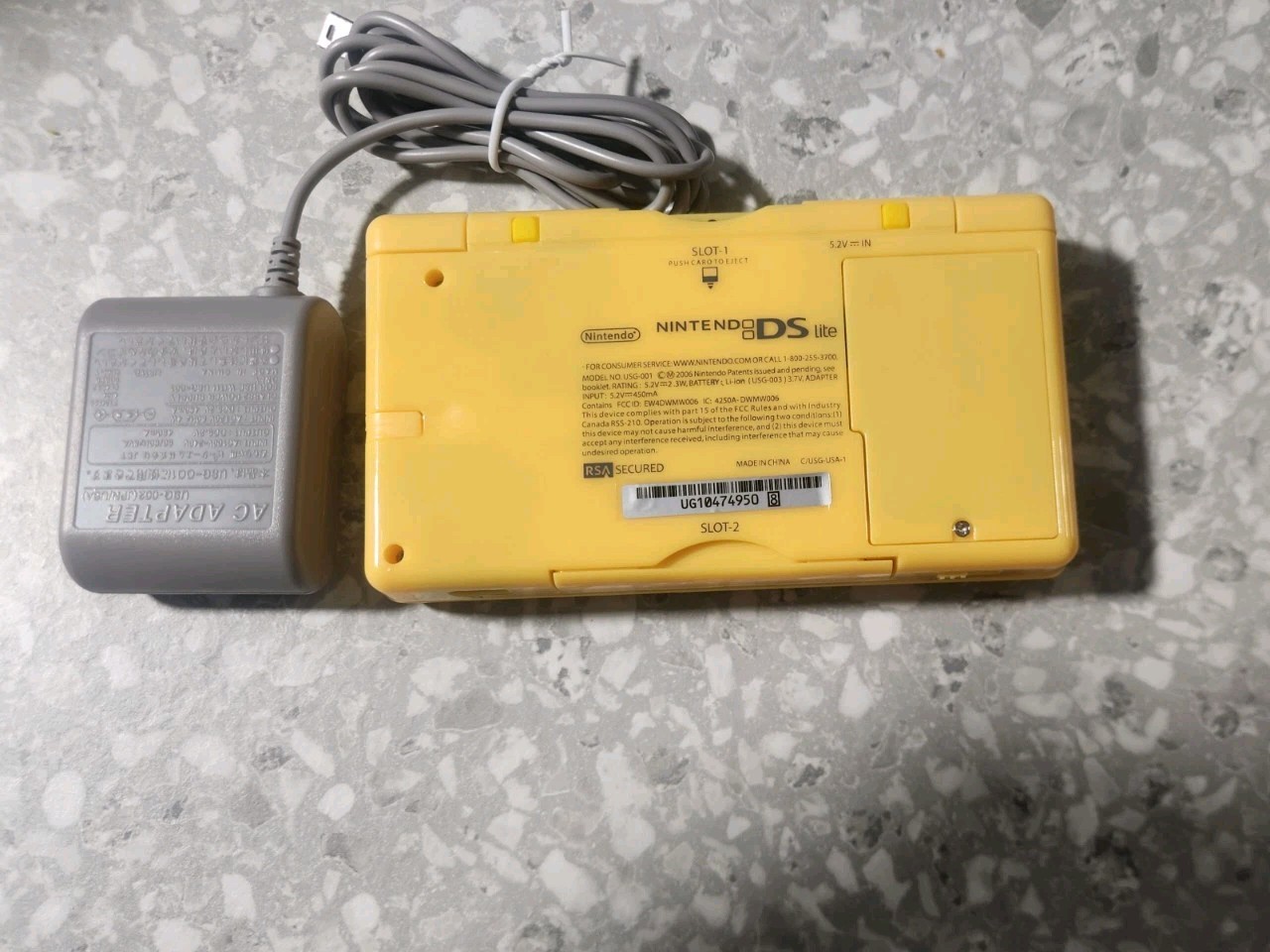 Nintendo DS Lite Pokémon Edition 4MB Yellow Handheld System for sale ...