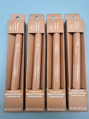 ELF Flawless Brightening Concealer Tan 45 N Warm Undertones 4PK x 0.07 ...