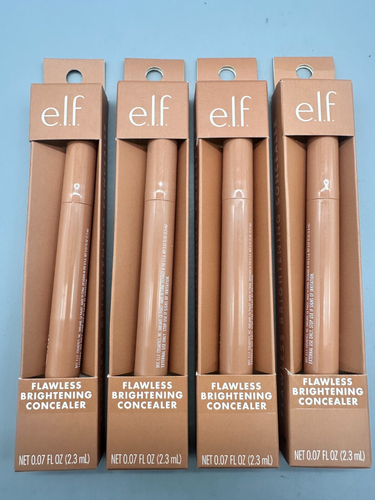 ELF Flawless Brightening Concealer Tan 45 N Warm Undertones 4PK x 0.07 ...