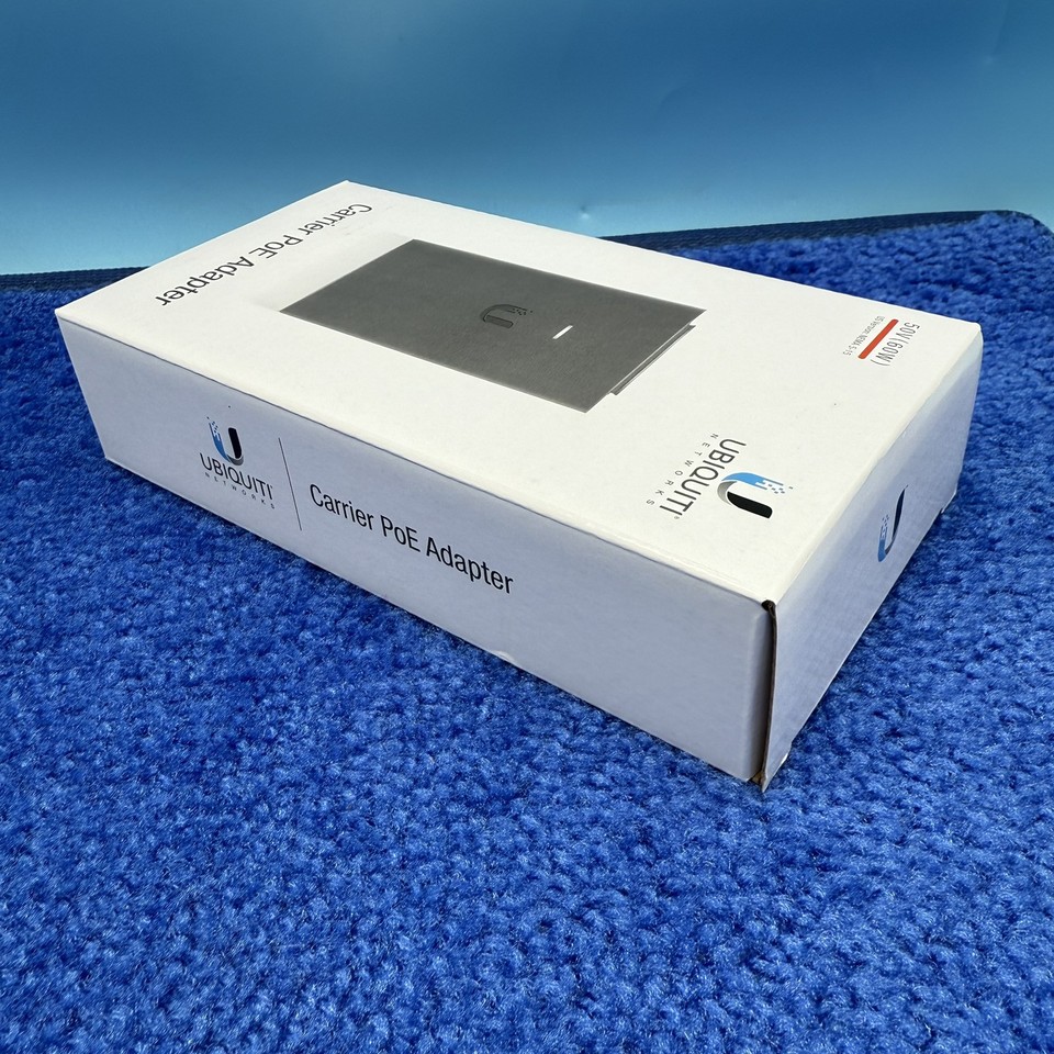 Ubiquiti Networks 50V (60W) Gigabit Ethernet 1.2A Carrier POE Adapter ...