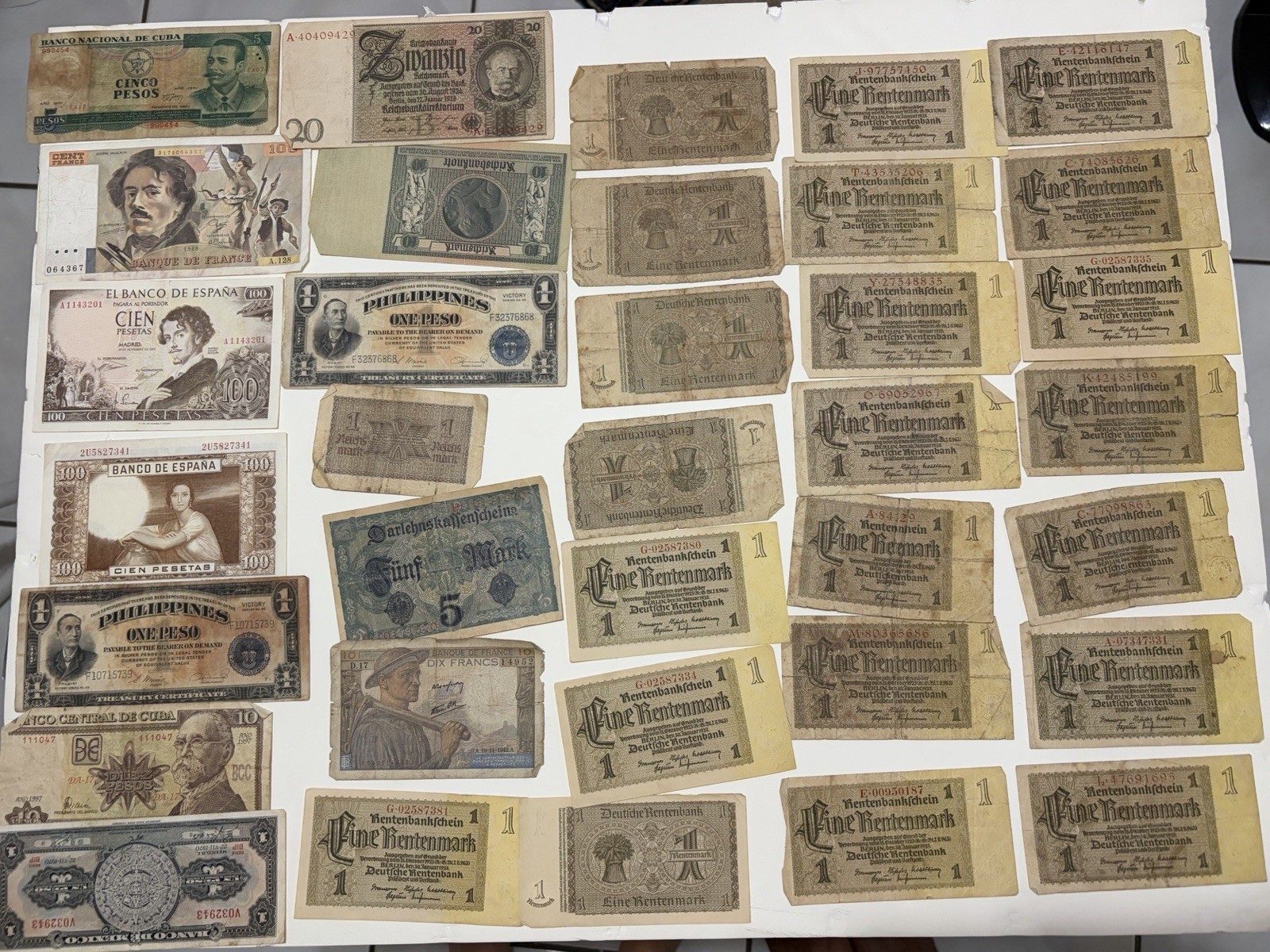 Antique Lot of International Paper Currency Bank Notes A | eBay