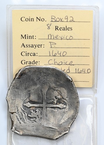 1640 P 8 Reales Mexico Silver Concepcion Shipwreck Coin with Book | eBay
