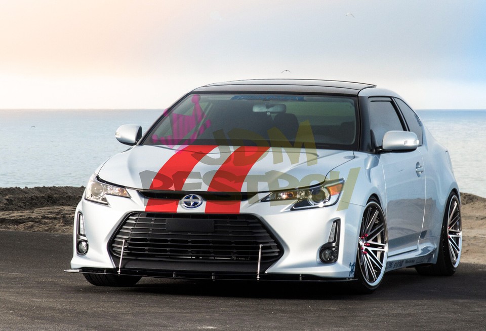 Matte Color Racing Stripes Vinyl Wrap Decal For Scion TC Sticker 25FT ...