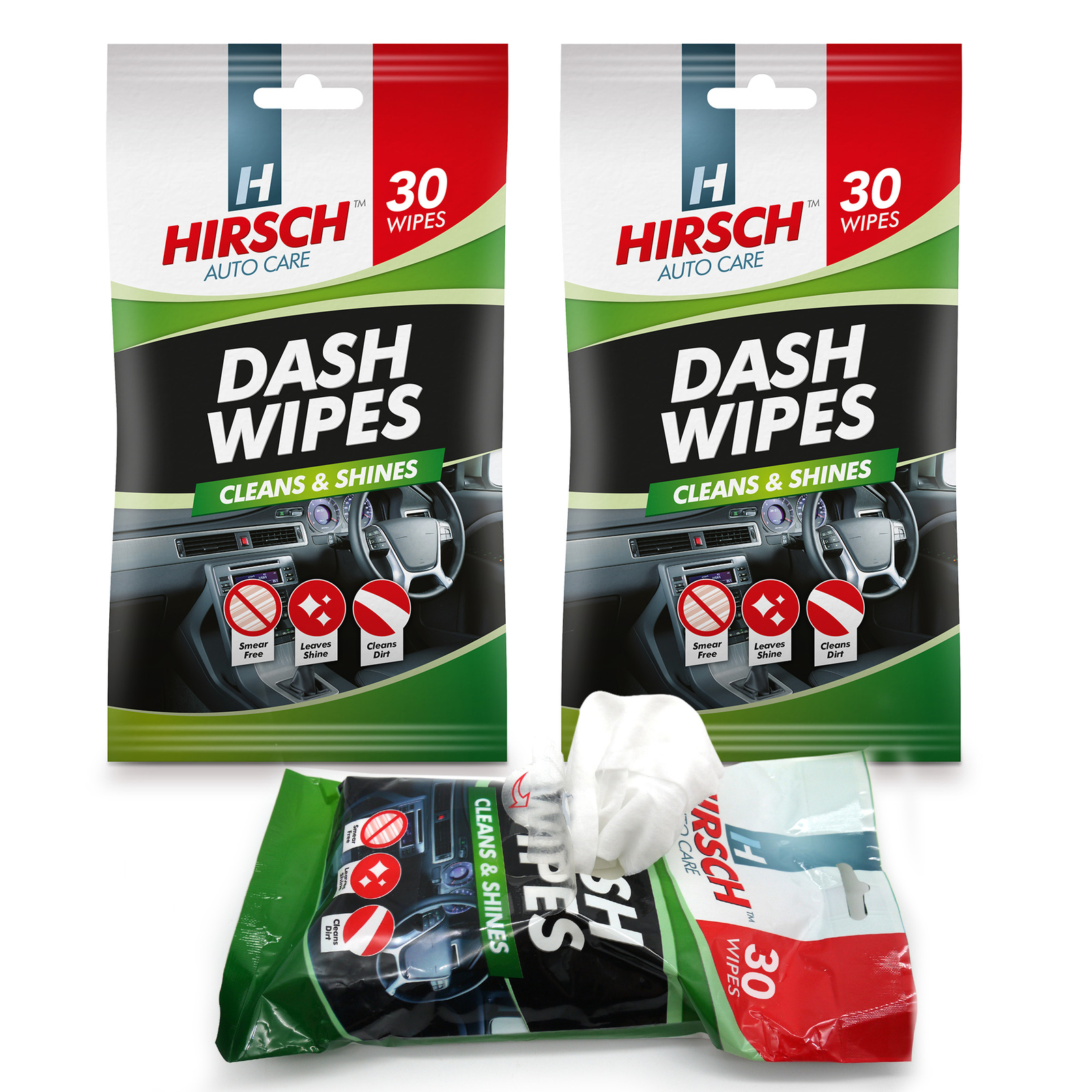 90pk Car Dash Wipes New Car Scent Gloss Interior Dashboard Streak Free ...