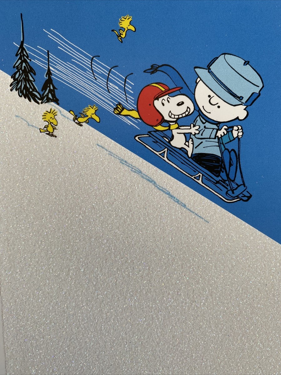 Charlie Brown Sledding